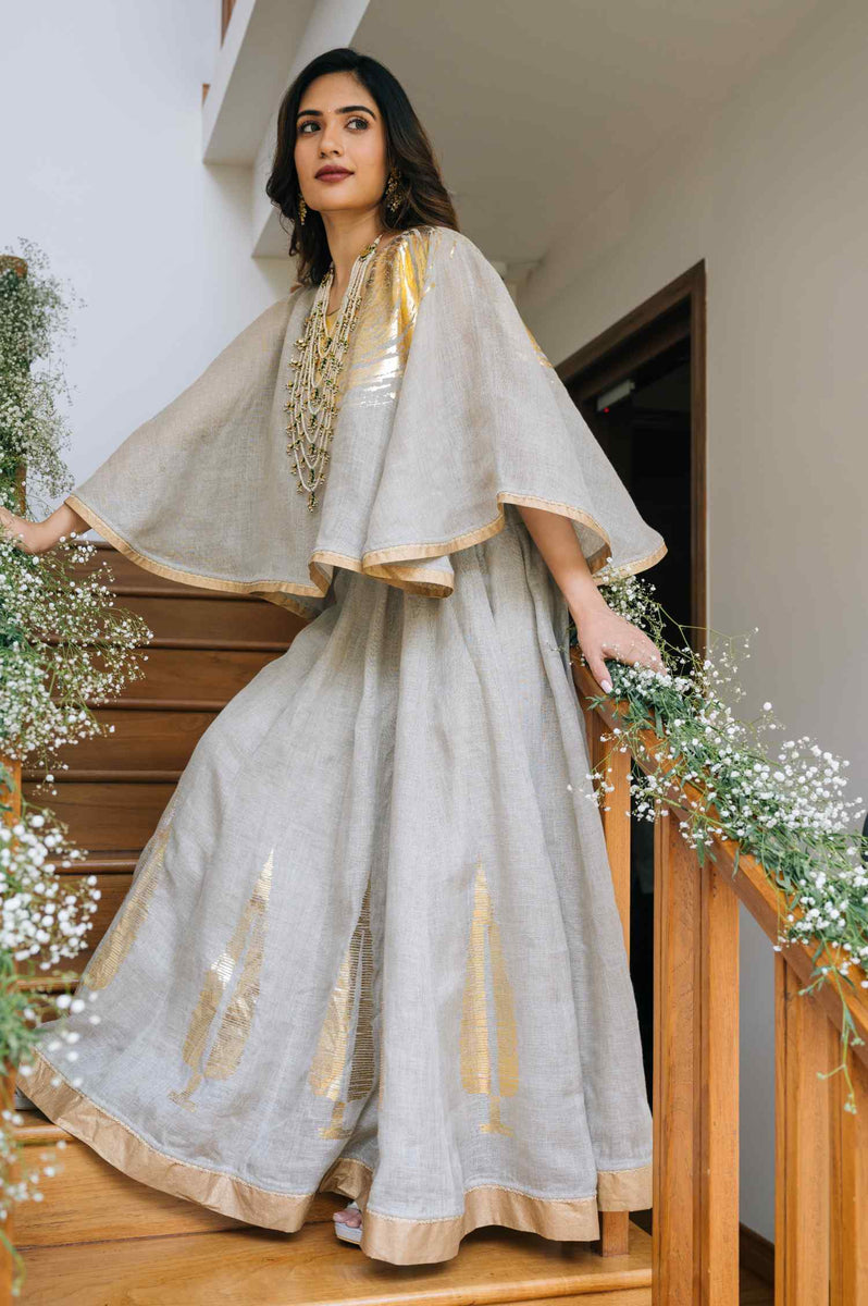 Golden Glitz Lehenga – KAVERI - MIDDLE EAST